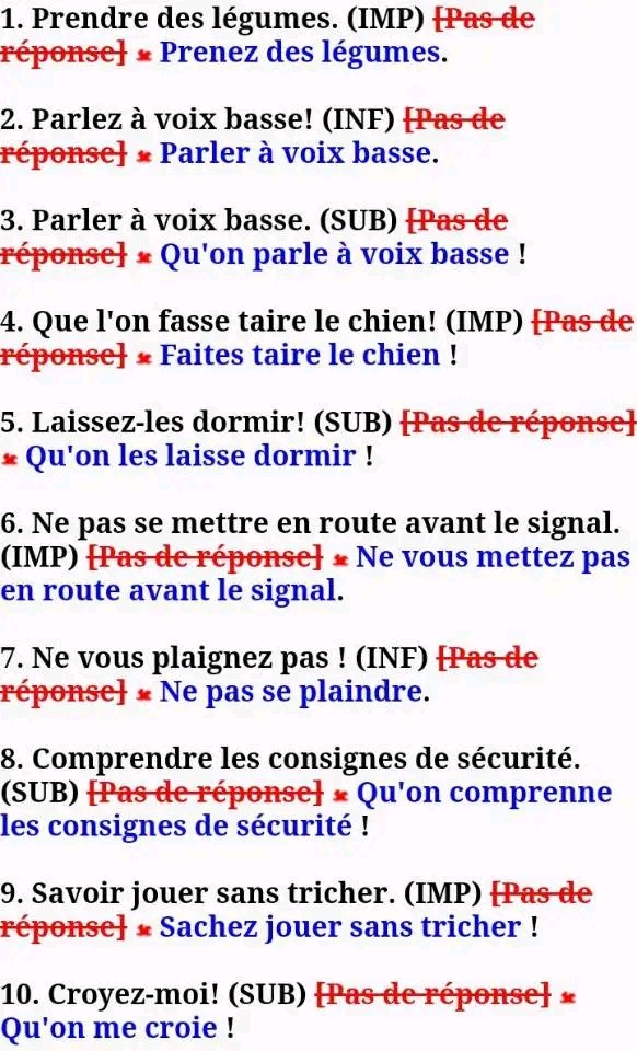 7 ème-السابعة أساسي Français La phrase de type impératif sert à donner ...