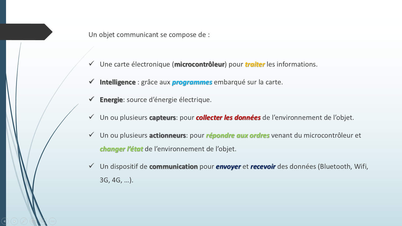 9 ème 5 Structure d'un objet communicant.