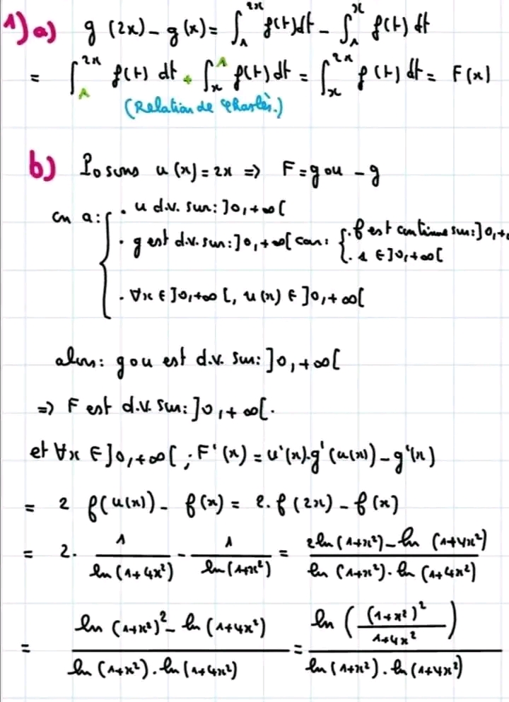 Bac math Math-INTÉGRALES