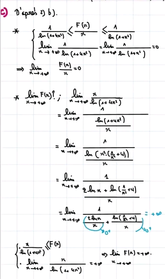 Bac math Math Ex. Corrigé bac. Math. ln+integrale+acc. Finis. 🆗💪