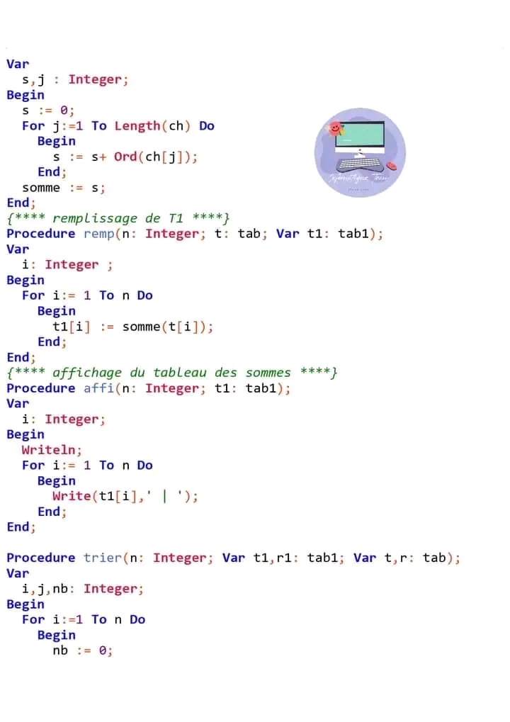3 ème Sc informatique Algorithme et programmation 🎯3ème Info🎯Algorith ...