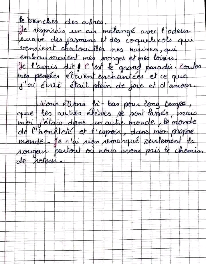 8 ème-الثامنة أساسي Français Production écrite 8 ème Voyage et découverte