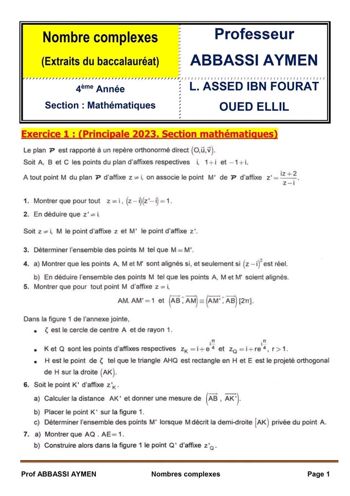 Bac math Les extraits du baccalauréat avec correction