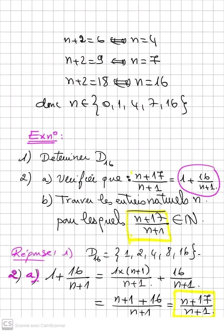 1ère année secondaire Math Serie 1 math avec corrige :Activités ...