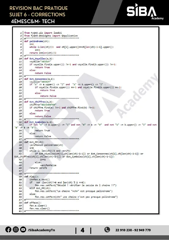 Bac Technique Informatique