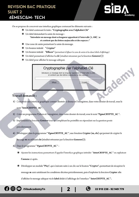 Bac Technique Informatique