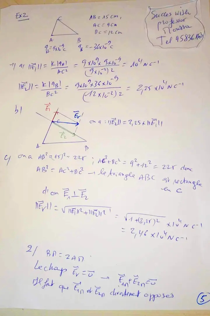 3 ème Mathématiques Math Correction devoir de contrôle n°1 math 3eme math pilote