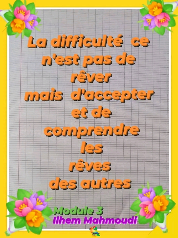 قسم السنة السادسة ابتدائي Français-Module 3:Accepter les autres