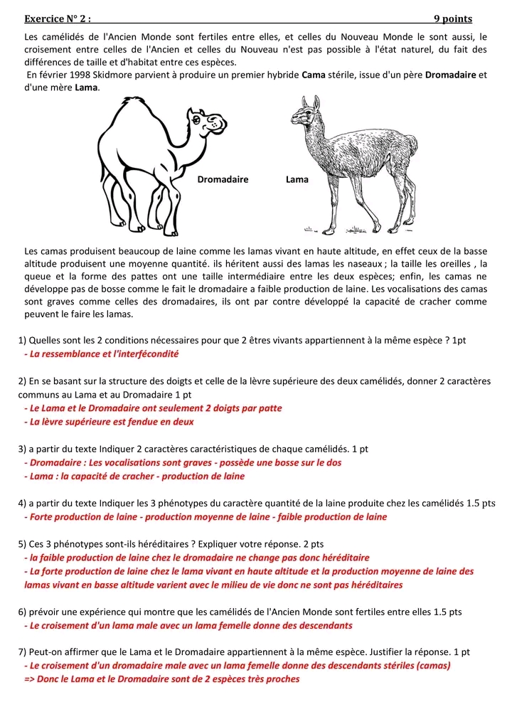 2 ème Sciences Sciences SVT