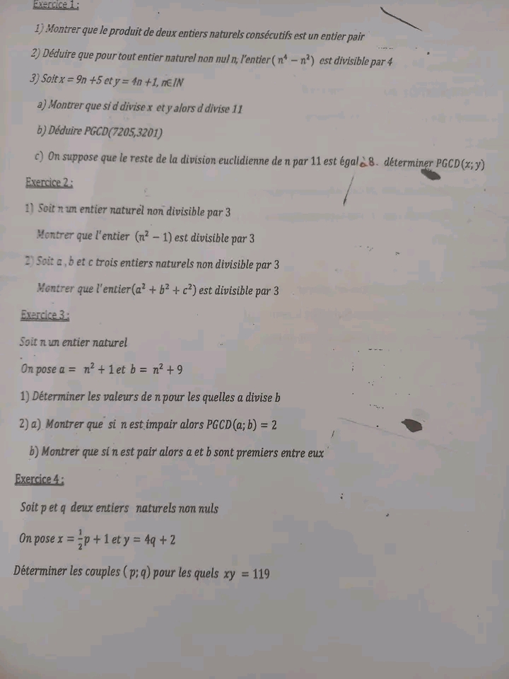2 ème Sciences Math