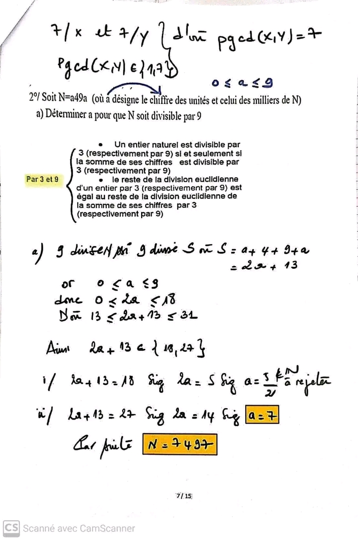 2 ème Sciences Math 2 ème année informatique
