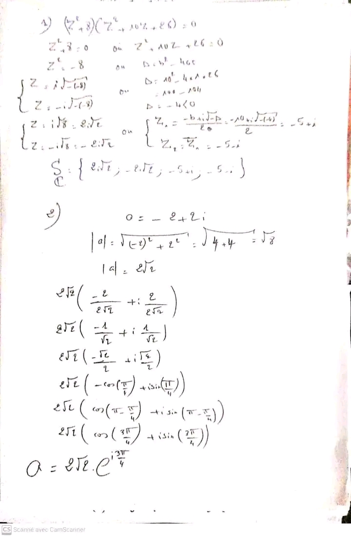 Bac math Math-NOMBRES COMPLEXES