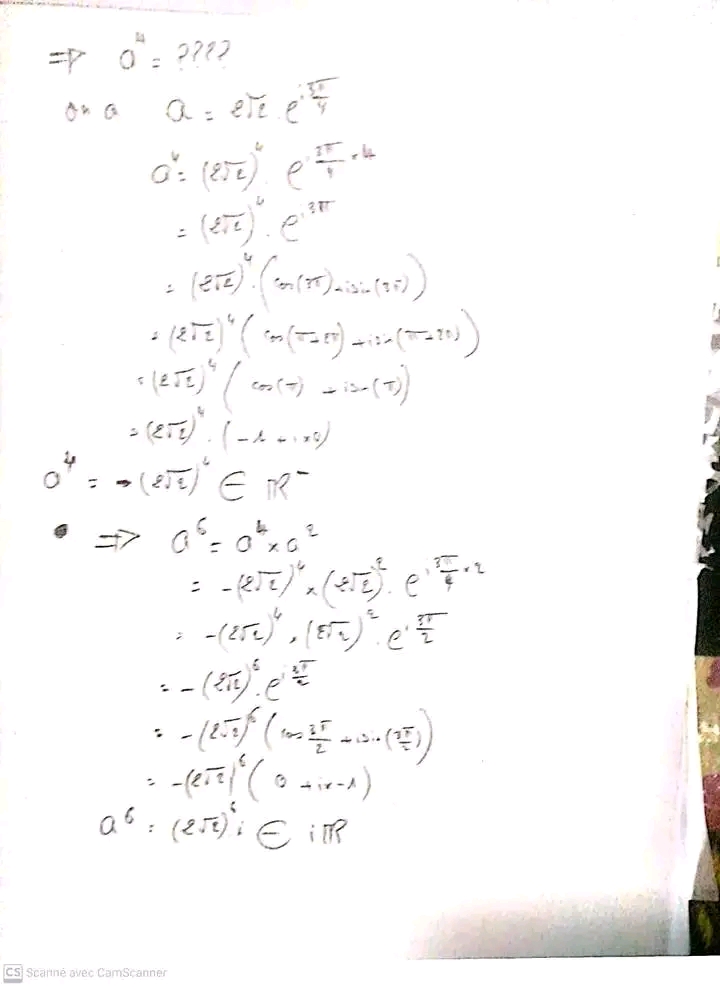 Bac math Math-NOMBRES COMPLEXES