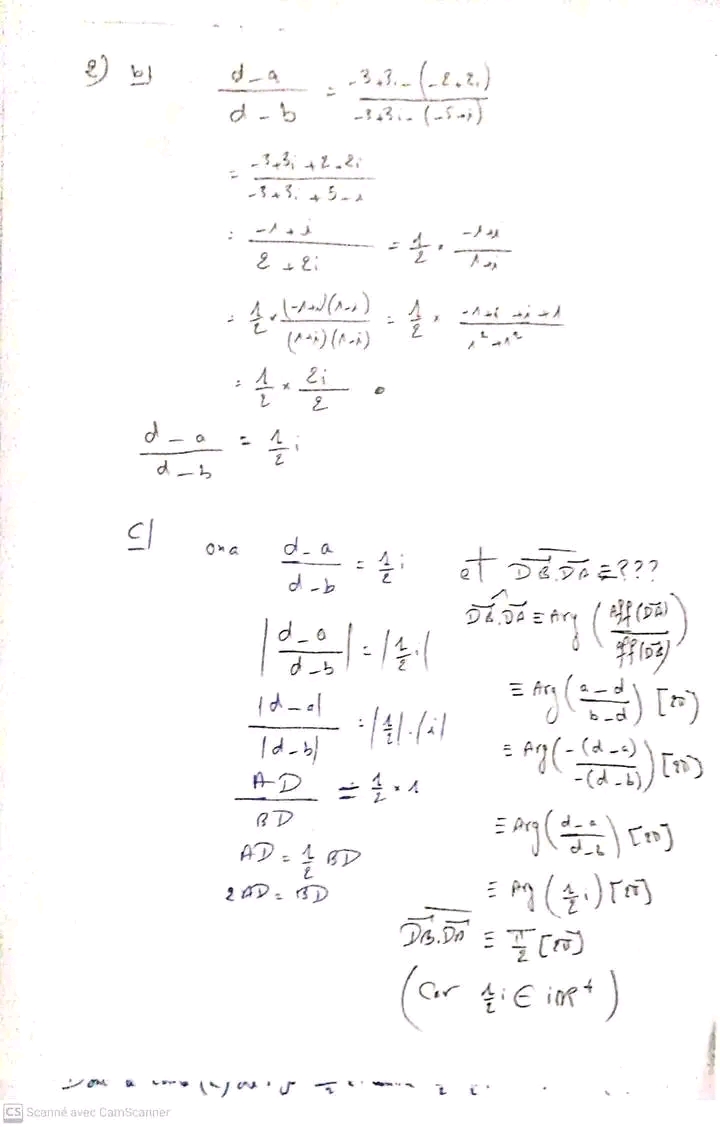 Bac math Math-NOMBRES COMPLEXES