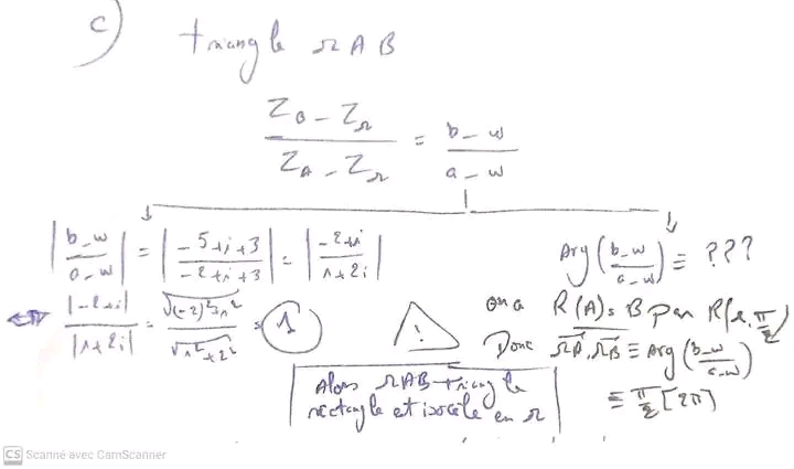 Bac math Math Nombres complexes exercices corrigés