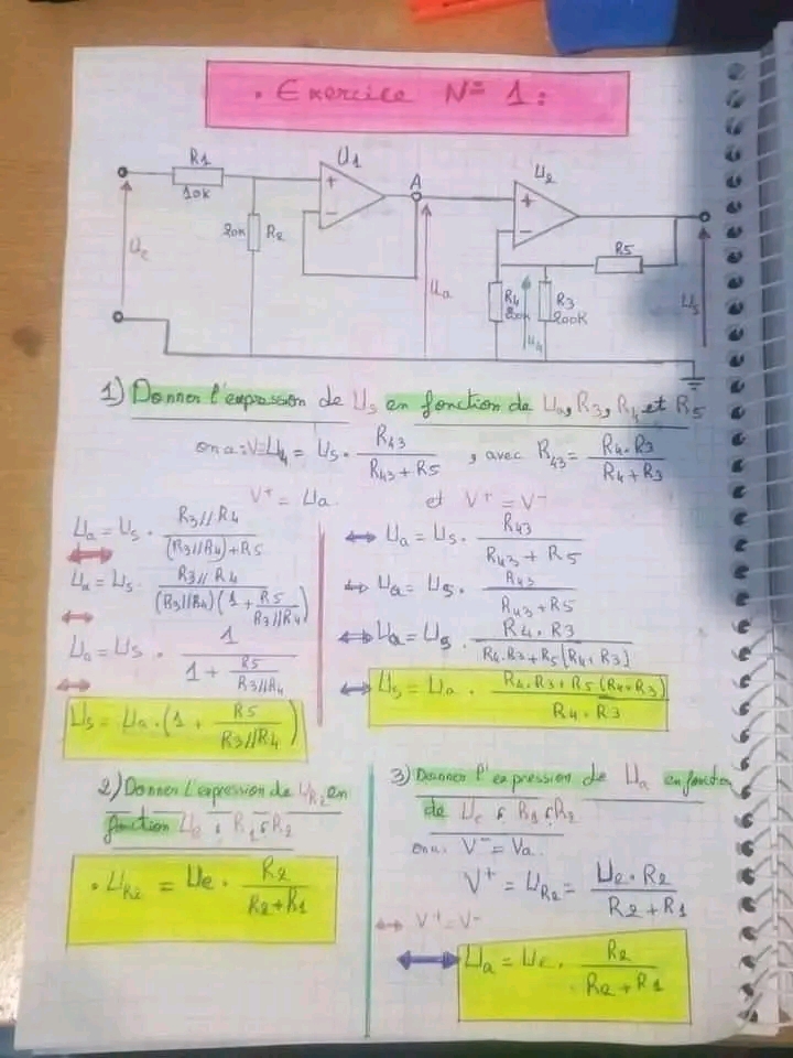 Bac Technique Technologie Bac technique : Resumé Amplificateur ...
