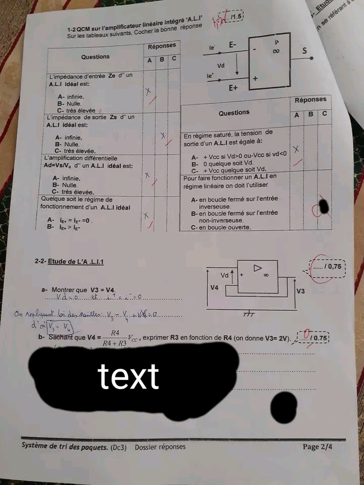 3 ème Sc Techniques Technologie-Devoirs de contrôle Technologie trimestre 3