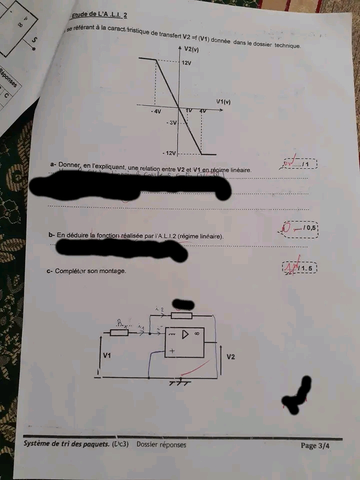 3 ème Sc Techniques Technologie Devoir de controle n°3_Génie électrique_3éme année sciences ...