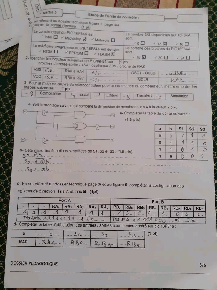 3 ème Sc Techniques Technologie Devoir de controle n° 3_Génie électrique_3éme année sciences ...