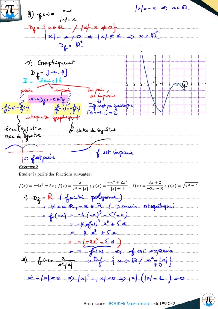 2 ème Sciences Math-GÉNÉRALITÉS SUR LES FONCTIONS
