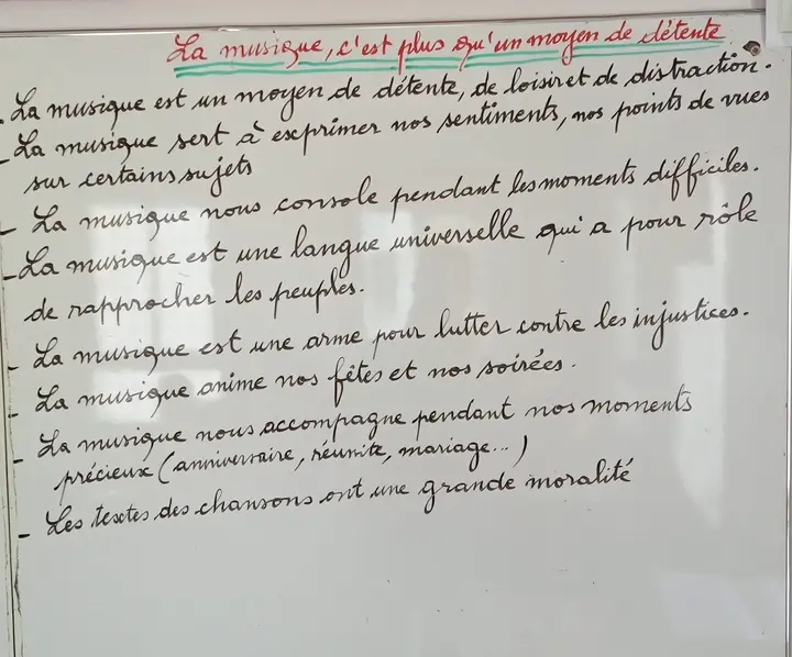9 ème-التاسعة أساسي Français-La musique