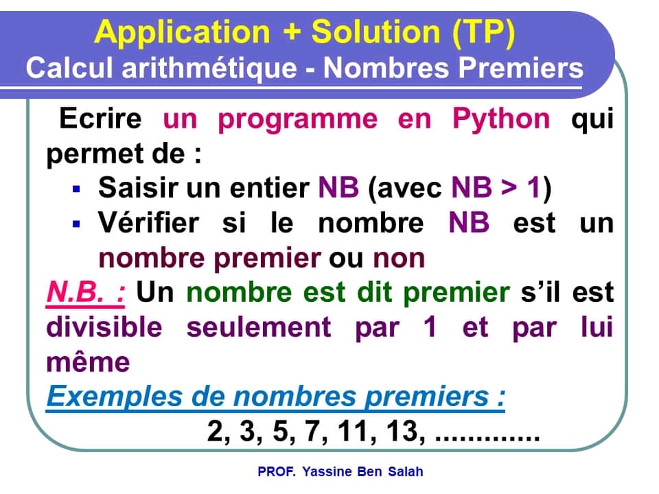Bac Sc de l'informatique