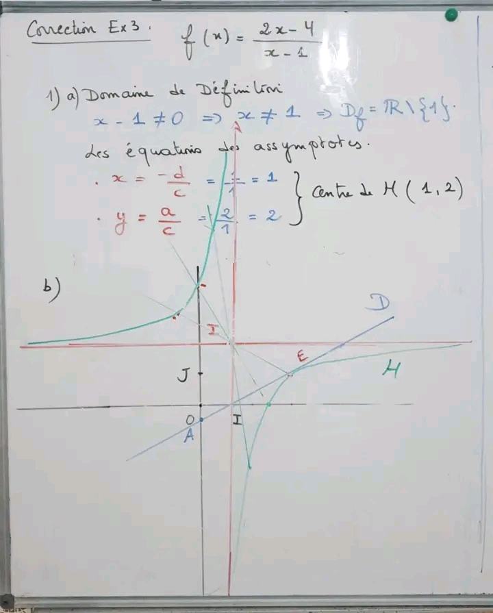 2 ème Sciences Math 2éme sciences : Hyperbole Exercice corrigé Merci à ...