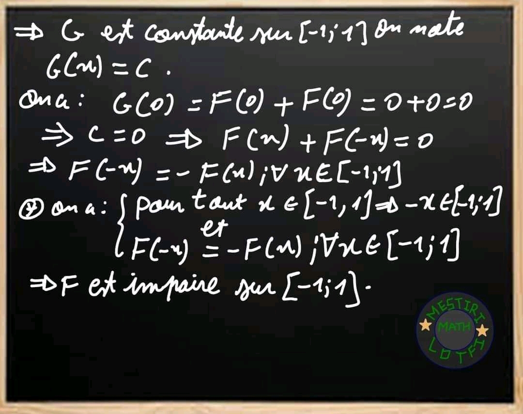 Bac Sc expérimentales Math Exercices corriges primitives