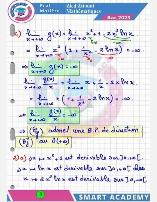 Bac Technique Math-Leçons Math