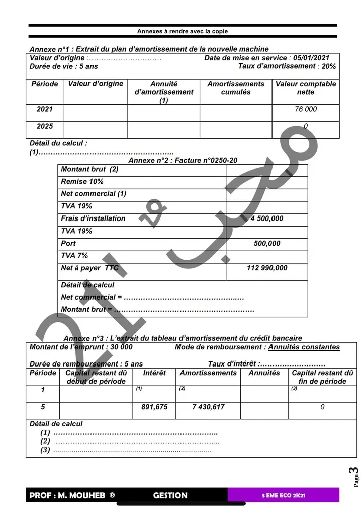 3 ème économie et gestion