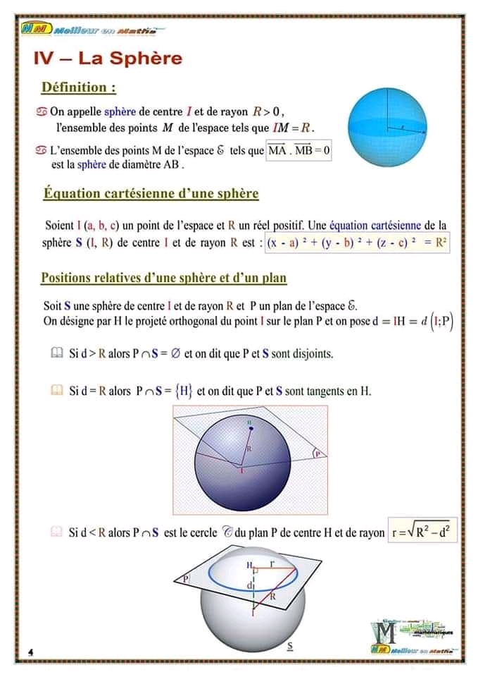 Bac math Math Géométrie dans l'espace Bac