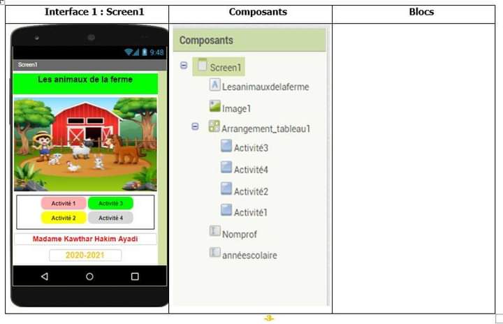 9 ème-التاسعة أساسي Informatique-App inventor