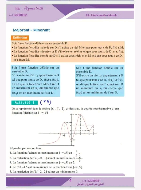 3 ème Mathématiques