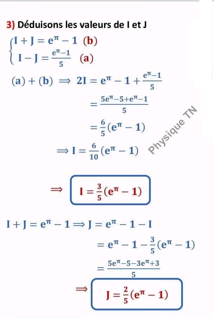 Bac Sc expérimentales Math un bon exercice intégrale corrigé