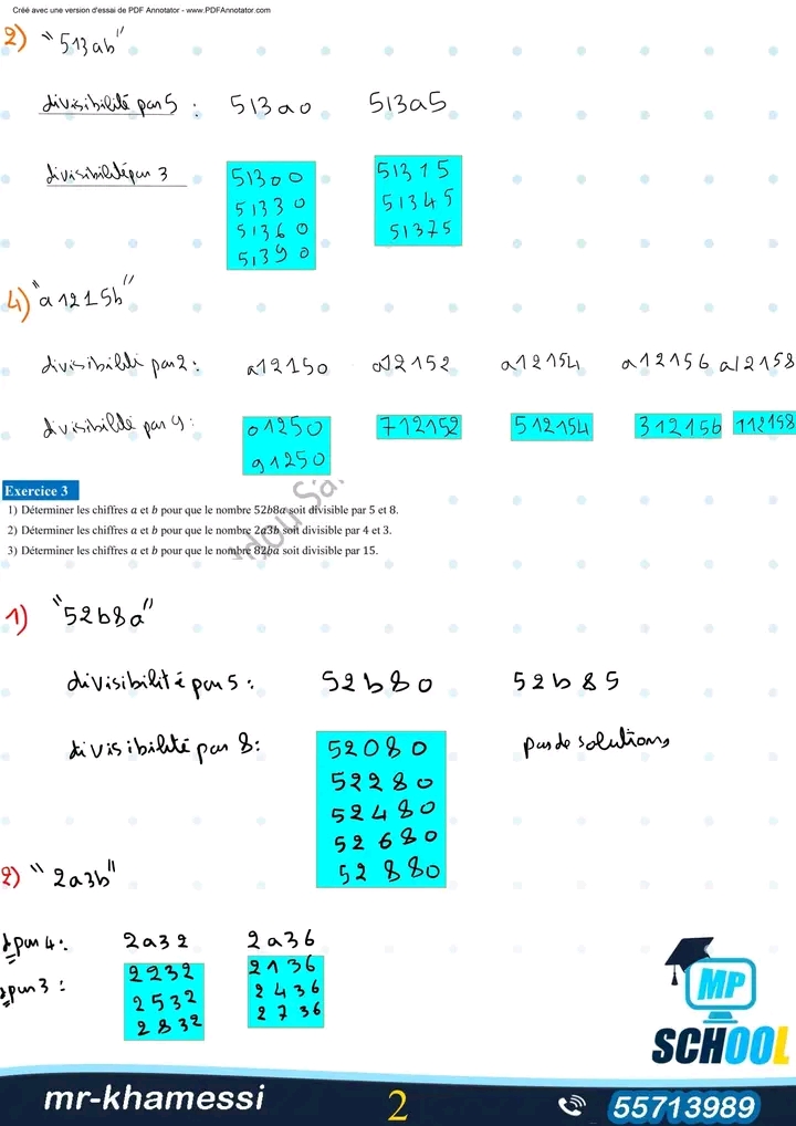 1ère année secondaire