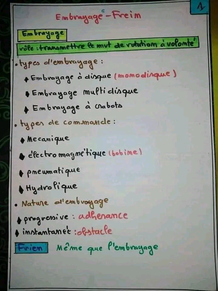 Bac Technique mecanique Bac technique Génie mécanique Résumé