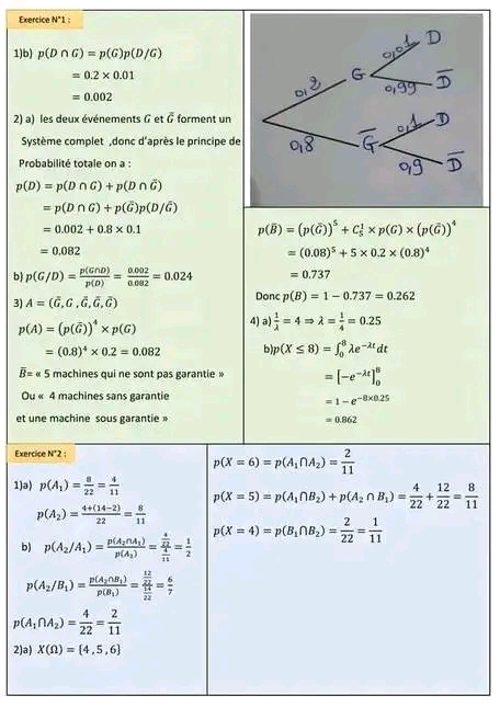Bac math Math-PROBABILITÉS