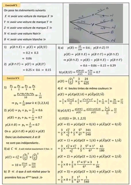 Bac math Math Des exercices de probabilité conditionnelle