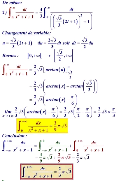 Bac math Math-INTÉGRALES