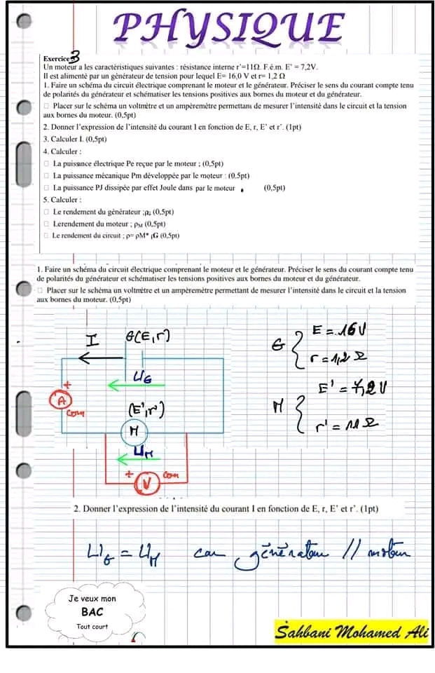 2 ème Sciences Physique 2 année sciences Physique
