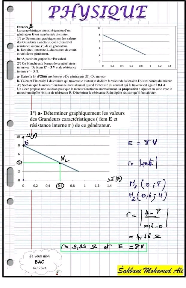 2 ème Sciences Physique 2 année sciences Physique