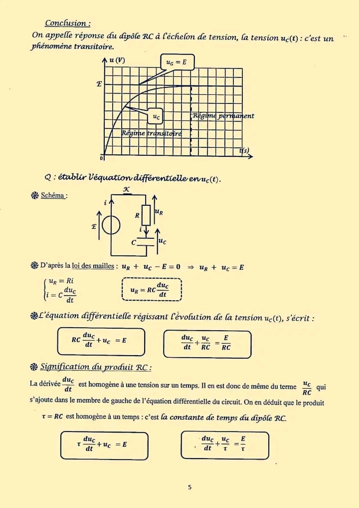 Bac math Physique 1er cours en #physique - CONDENSATEUR ET DIPÔLE RC 😍