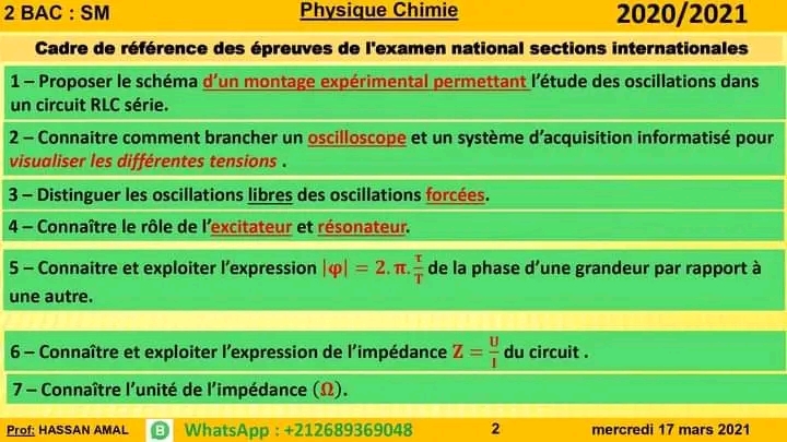 Bac math Physique-Résumés Physique