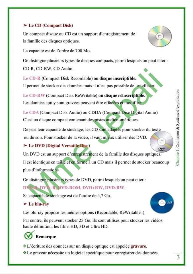 8 ème-الثامنة أساسي Informatique-Ordinateurs et systemes d exploitation